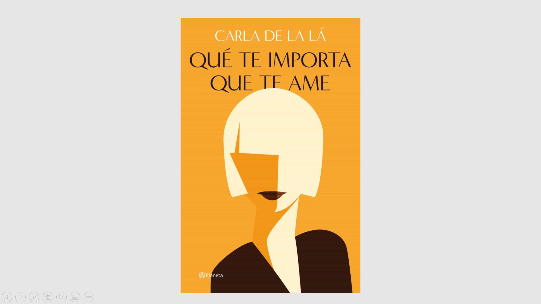 Presentación del libro «Qué te importa que te ame», de Carla de La Lá ...